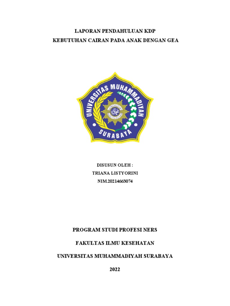 Kebutuhan Cairan Anak dengan Diare GEA | PDF | Kesehatan Holistik ...