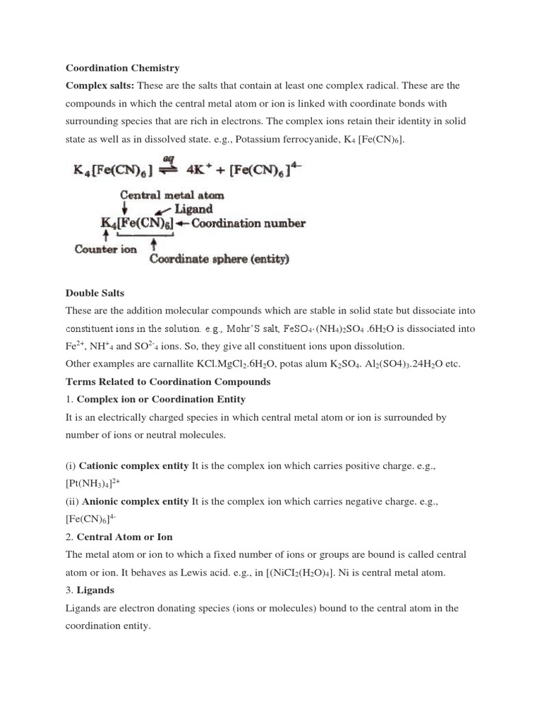 Complexes | PDF | Coordination Complex | Ion