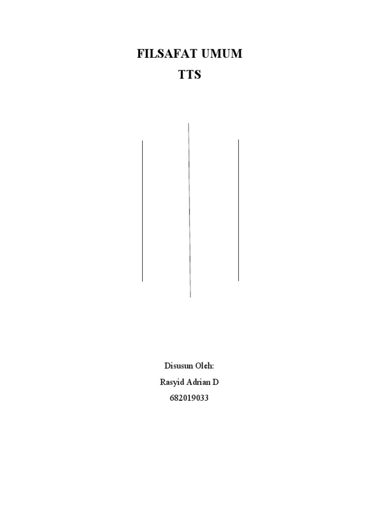 Filsafat Umum Tts | PDF