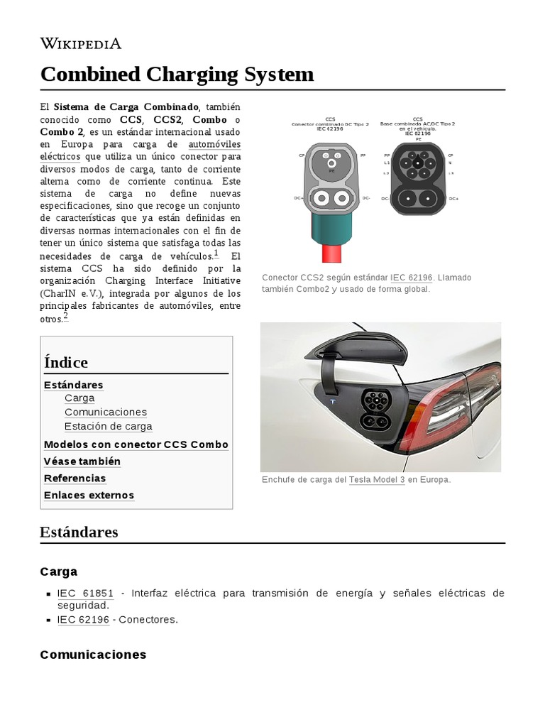 Combined Charging System | PDF | Vehículo eléctrico | Vehículo de motor