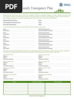 Family Emergency. Contact Numbers - Blank Form | PDF | Emergency ...