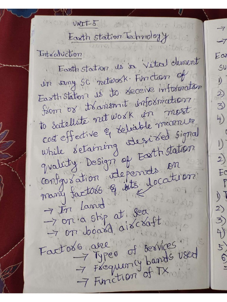 Satellite Communications UNIT-5 NOTES by ROHIT | PDF