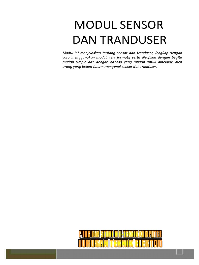 Modul Praktikum Sensor Dan Transducer | PDF