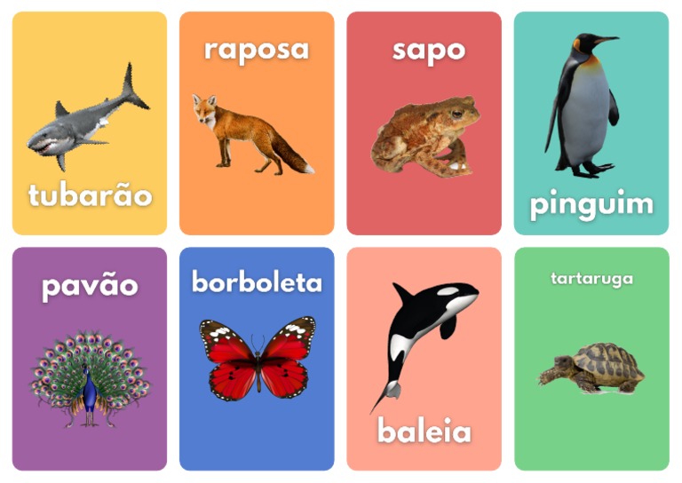 Flash Card Animais | PDF