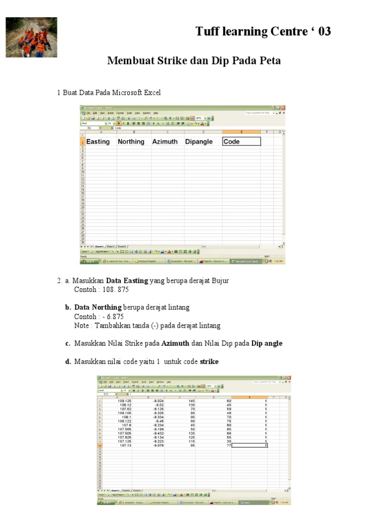 Membuat Simbol Strike dan Dip pada Peta | PDF