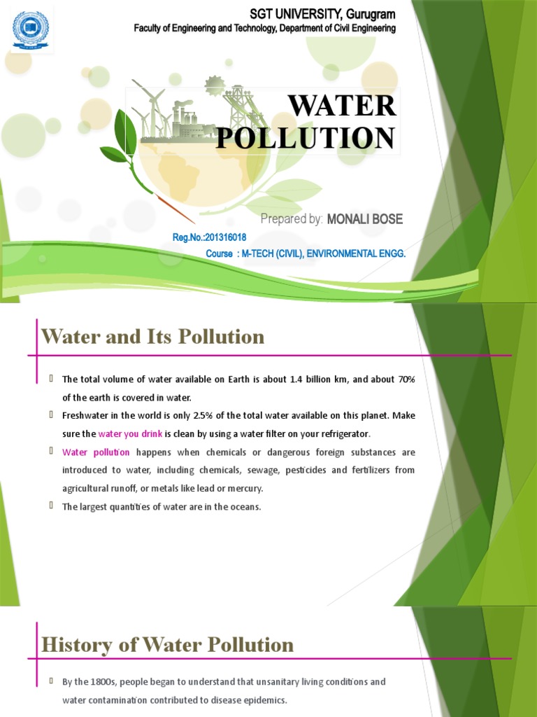 Water Pollution | PDF | Water Pollution | Groundwater