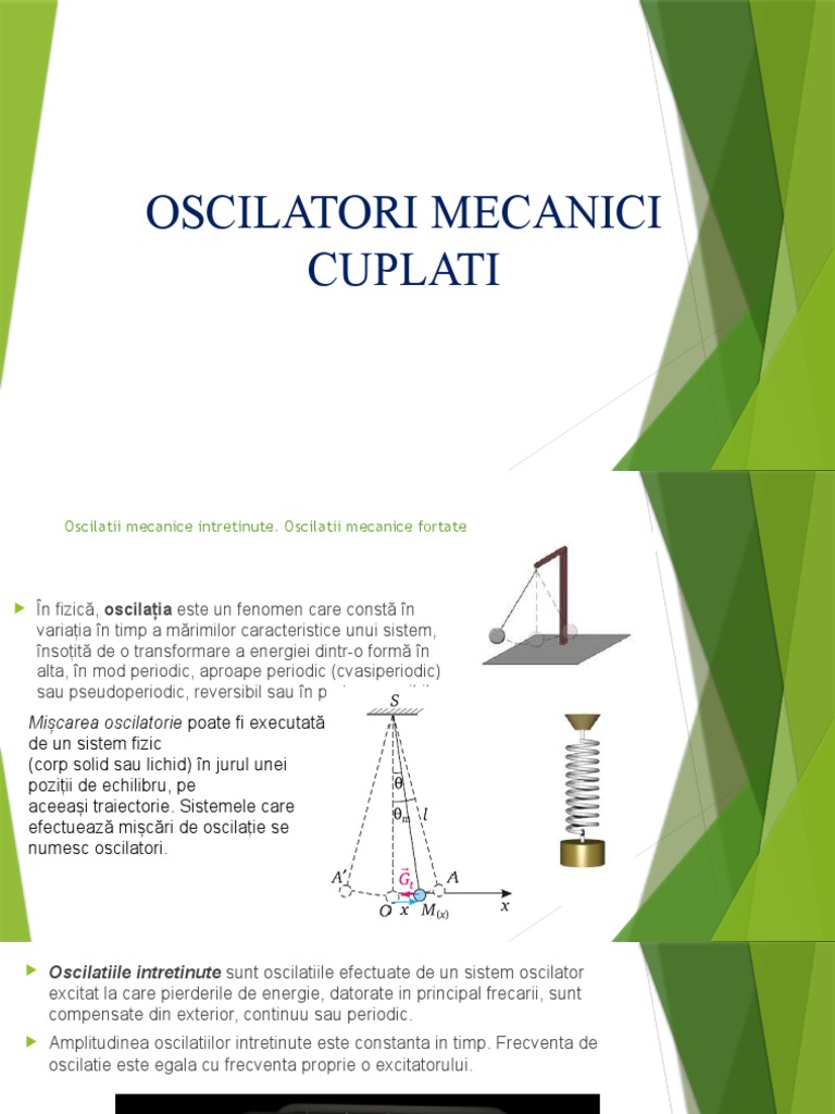 Oscilatori Mecanici Cuplati | PDF