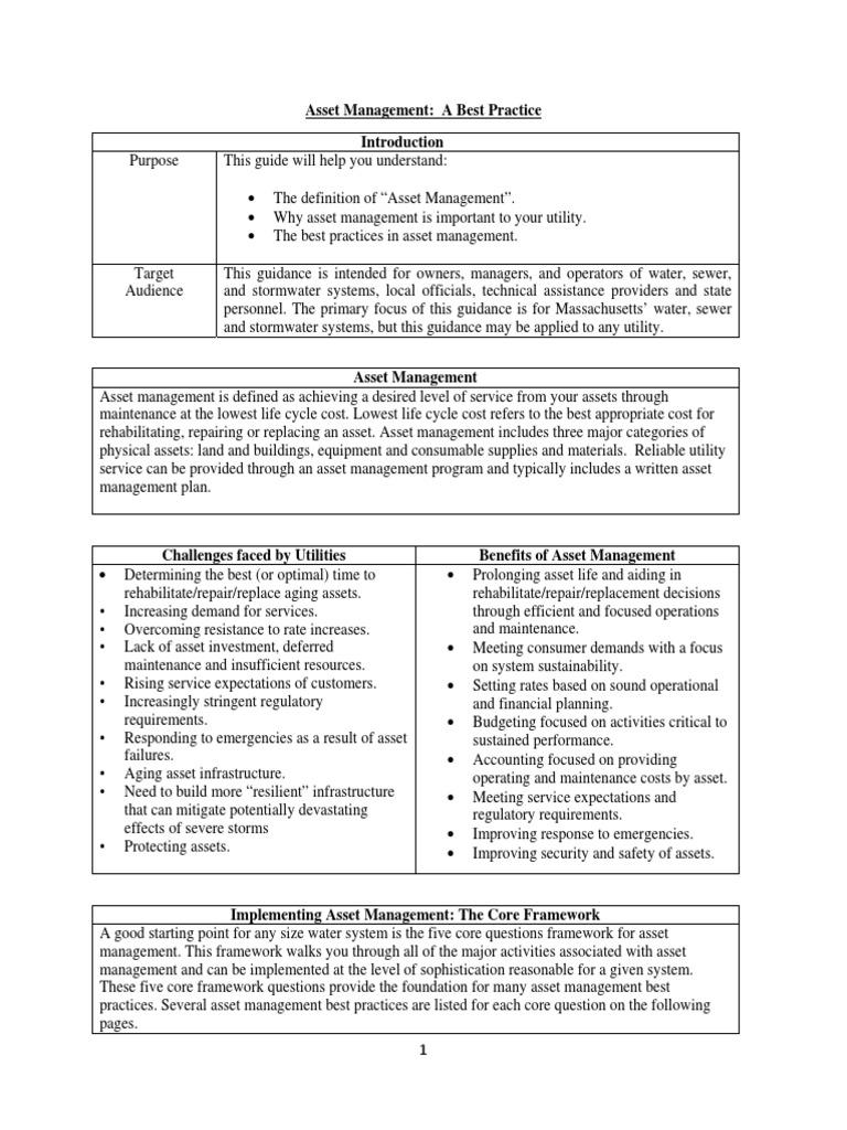 Best Practice Asset Management | PDF | Inventory | Asset Management