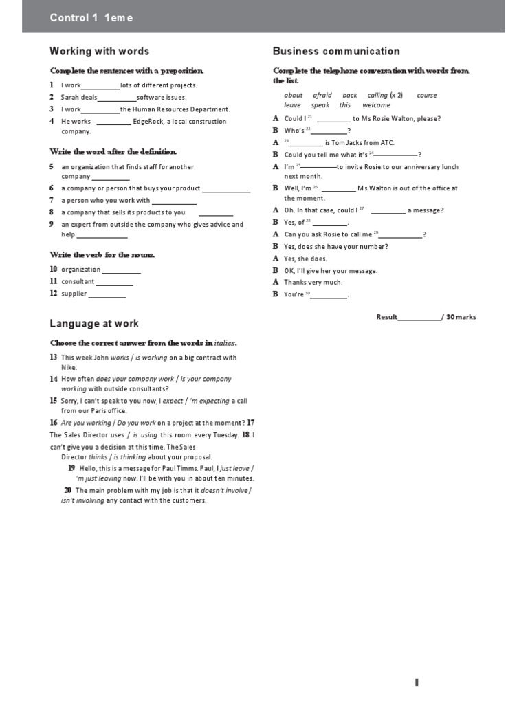 Working With Words Business Communication | PDF | Syntax | Grammar
