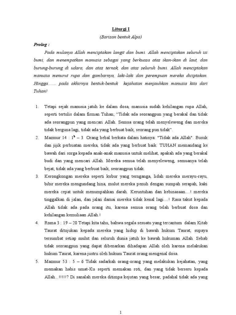 Liturgi Situasional | PDF