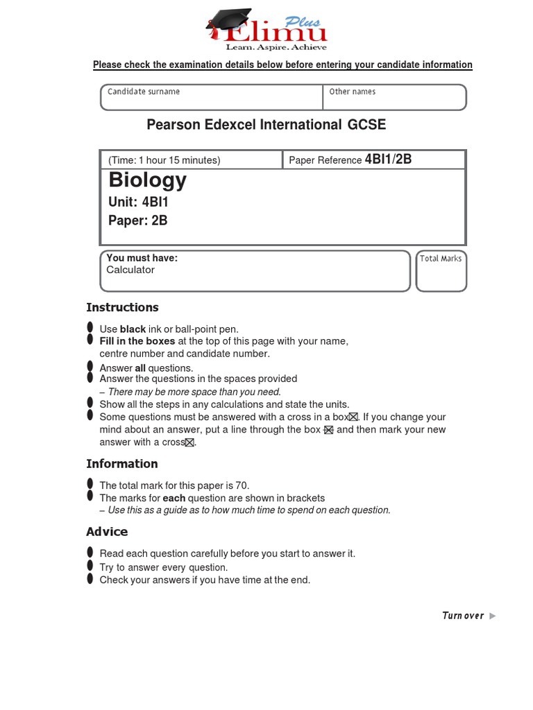 Biology: Pearson Edexcel International GCSE | PDF | Whales | Organisms