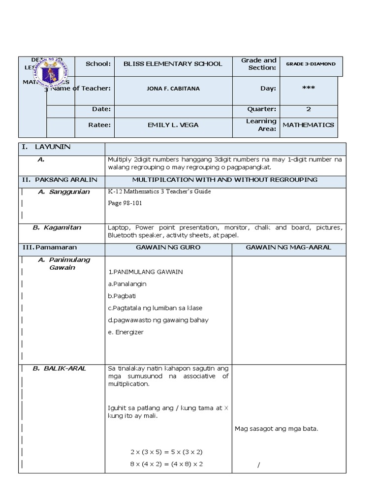 Q2.-Math3-Dlp 2 | PDF