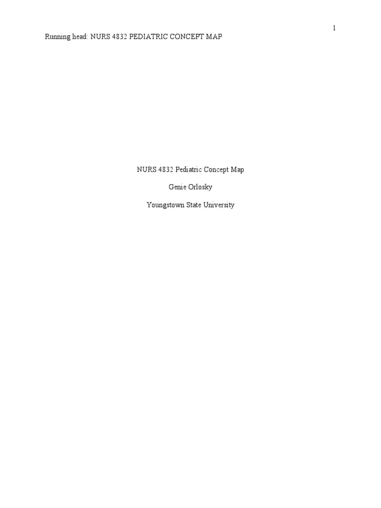 Pediatric Concept Map | Download Free PDF | Pain | Mental Disorder