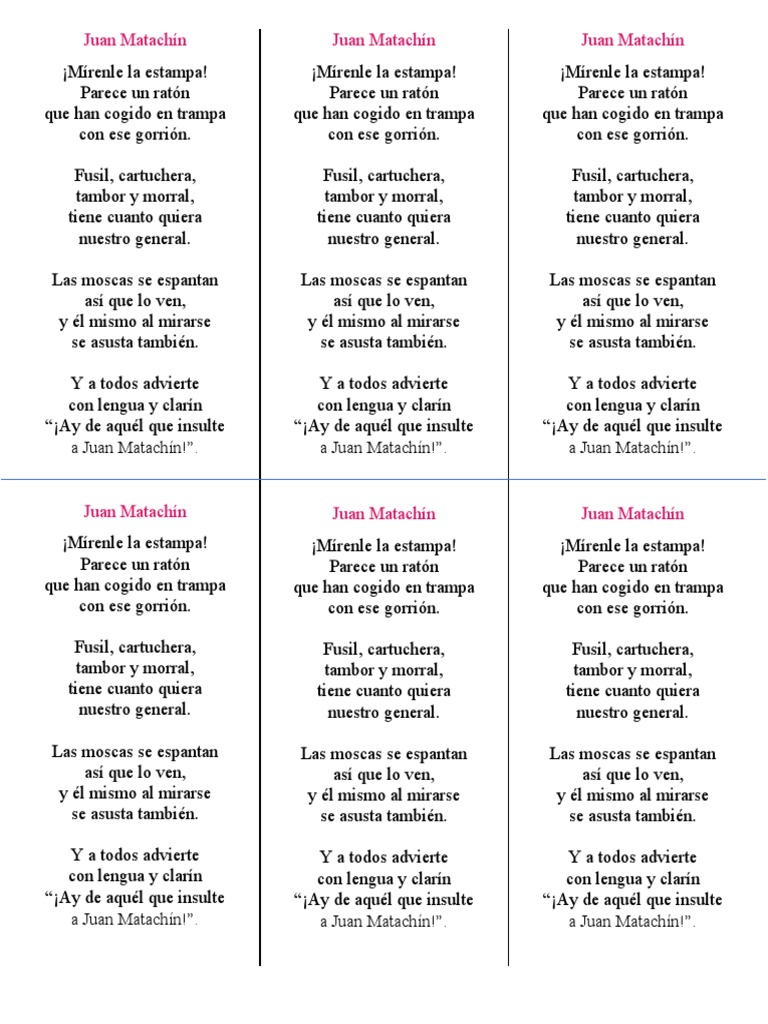 Juan Matachín | PDF