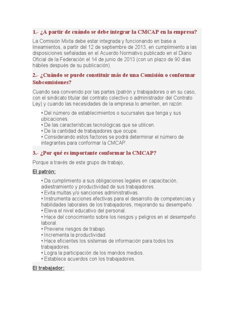 Comision Mixta | PDF