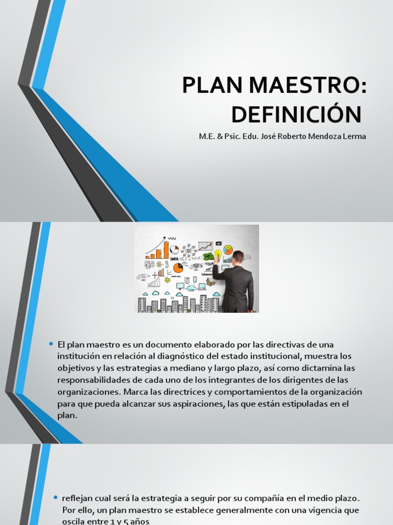 Plan Maestro | PDF | Evaluación | Gestión estratégica