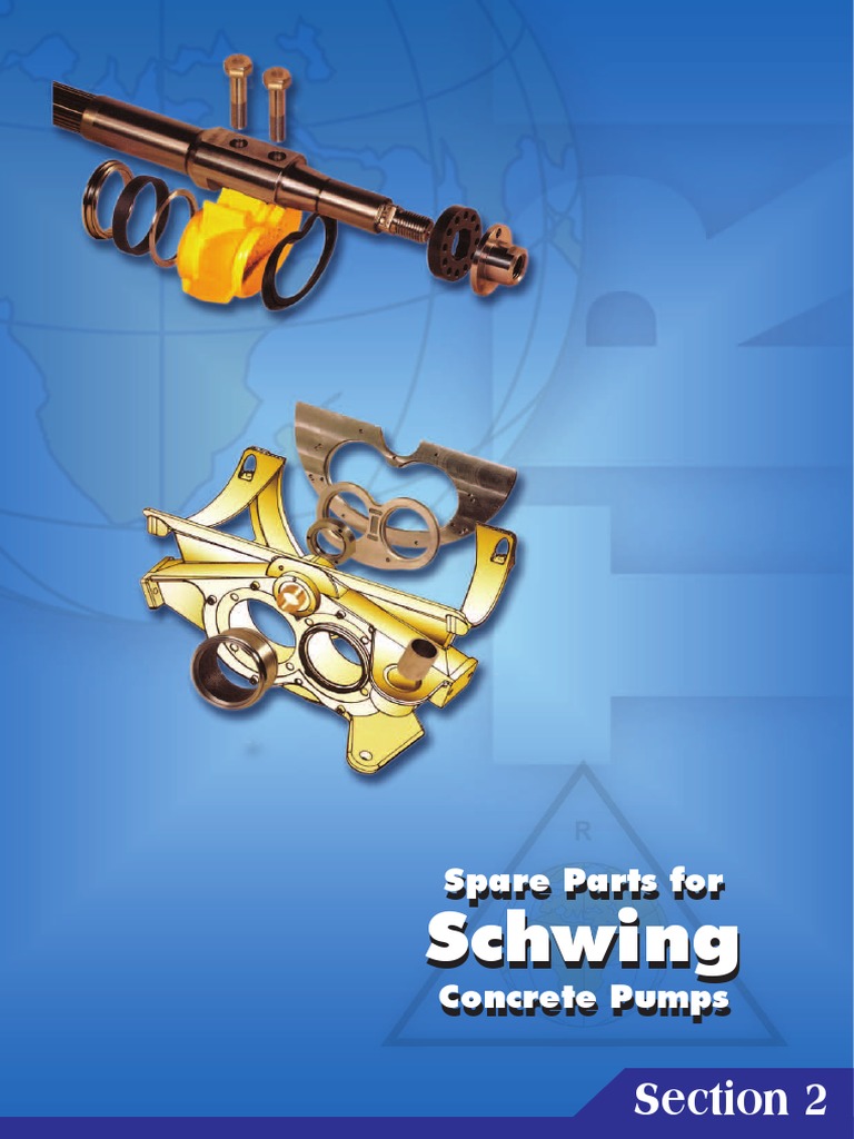 Spare Parts For. Schwing Concrete Pumps. Section 2 | PDF | United Arab ...