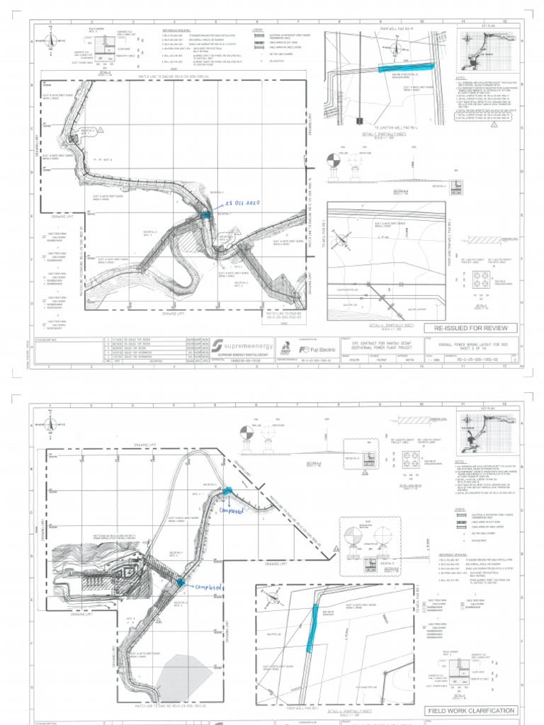 Overall Cable Ducting Drawing & Schedule | PDF