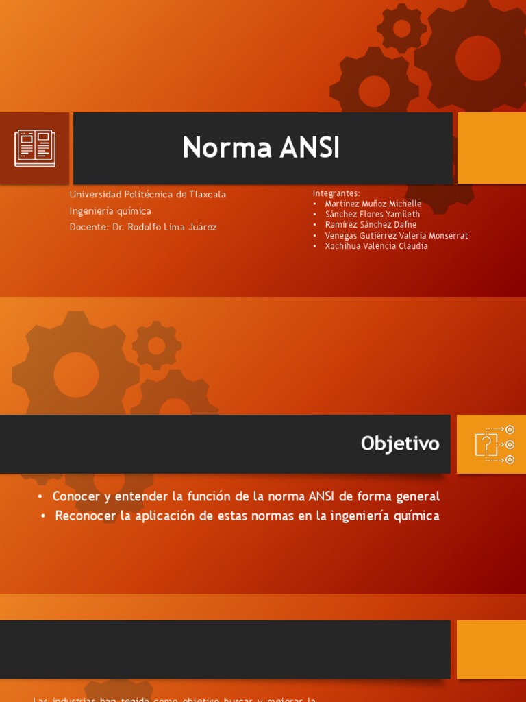 Introducción a la Norma ANSI | PDF | Tecnología