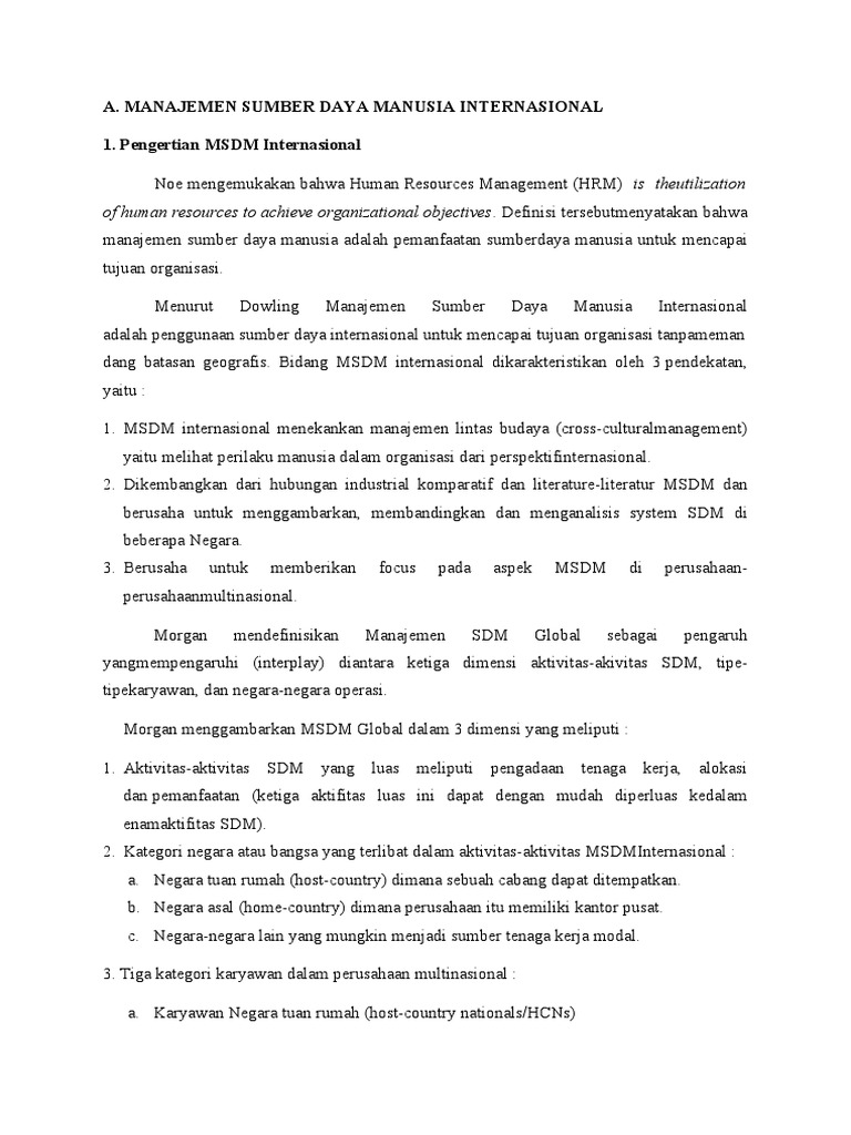 Jurnal MSDM Internasional (UAS) | PDF