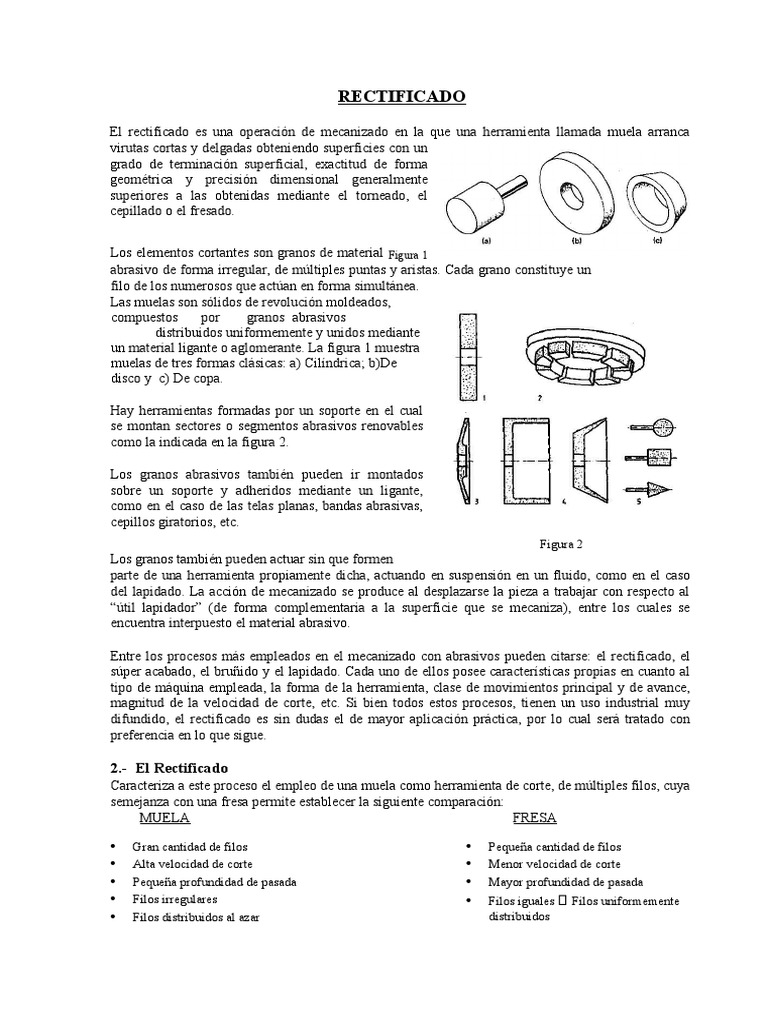 Investigacion Sobre Rectificado | PDF | Mecanizado | Abrasivo