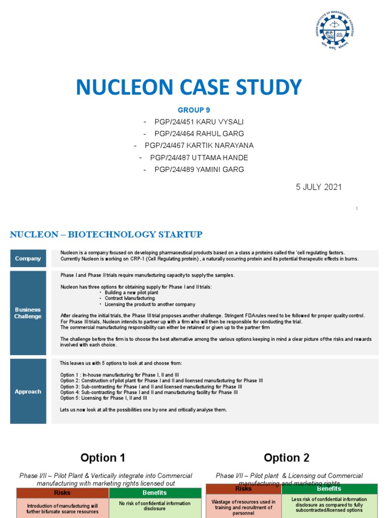 Nucleon Case Study | PDF | Clinical Trial | Royalty Payment