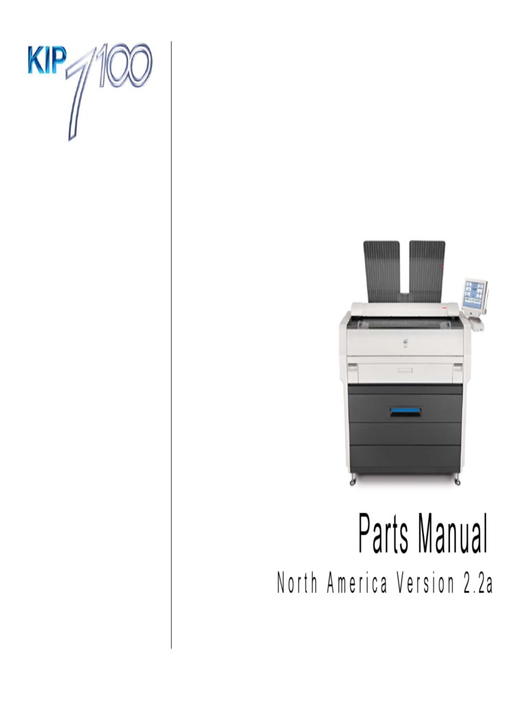 KIP7100 Parts Manual | PDF | Belt (Mechanical) | Gear