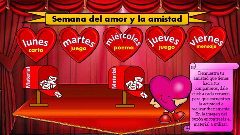 Actividades Semana Día Del Amor y La Amistad | PDF | Hogar, jardinería ...