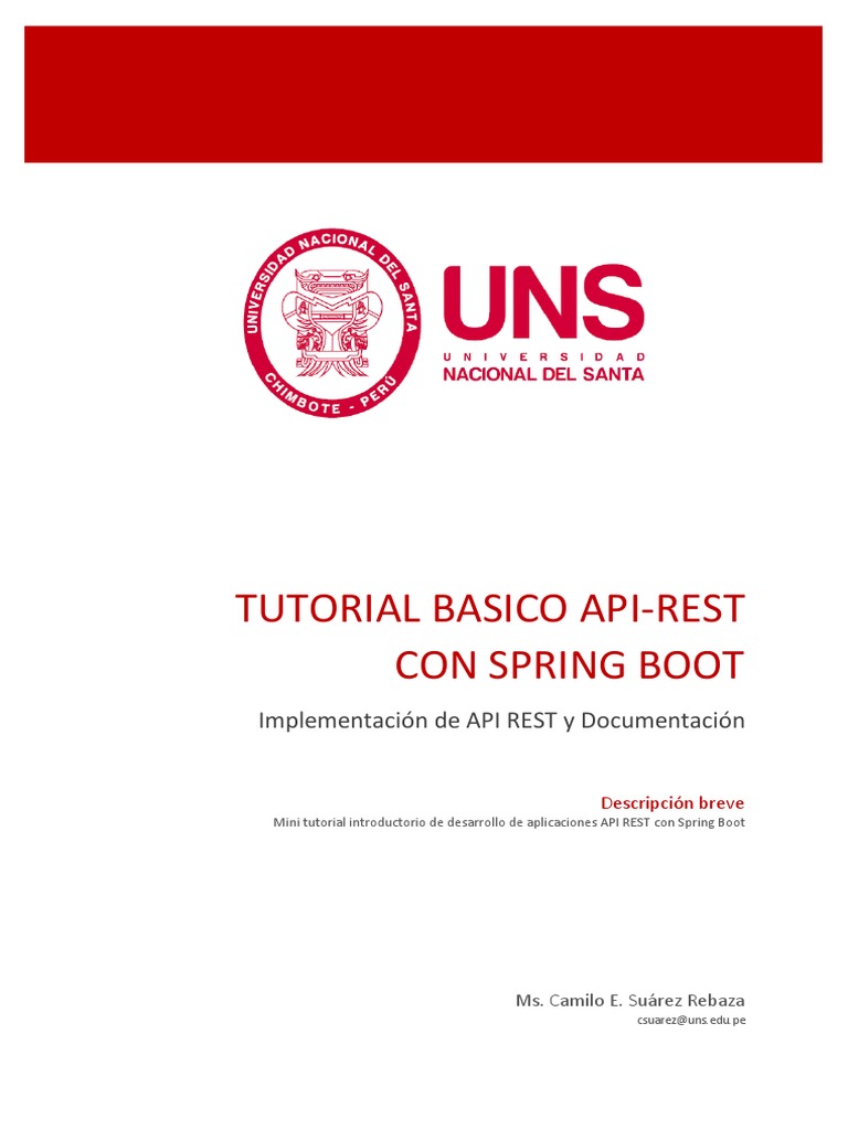 Tutorial Básico de API REST Con Spring Boot | PDF
