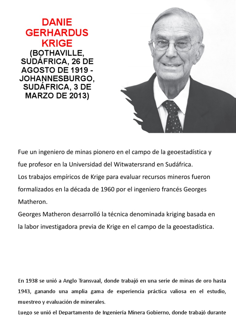 Legado de Krige y Matheron en Geoestadística | PDF | Science