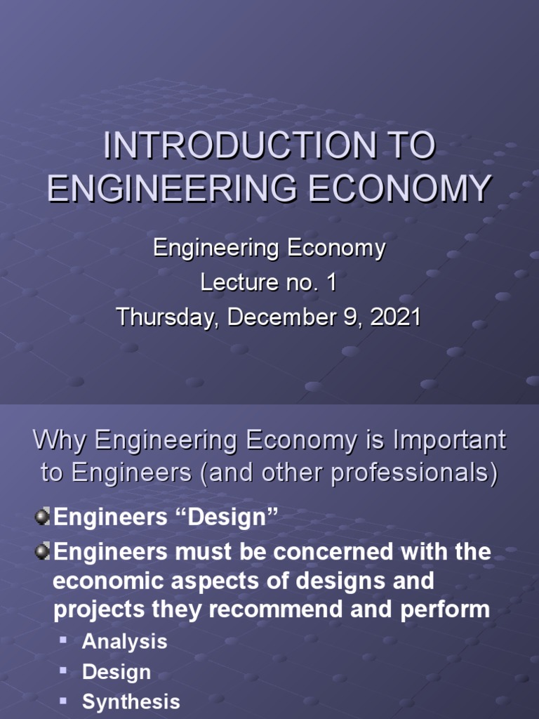 Introduction to Engineering Economy | PDF | Net Present Value ...