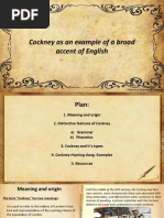 Learn the Cockney Accent Guide | PDF