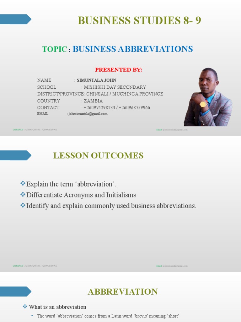 Commonly Used Business Abbreviations | PDF | Acronym | Economies