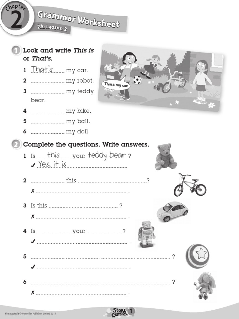 Chapter 2 Grammar Worksheet | PDF