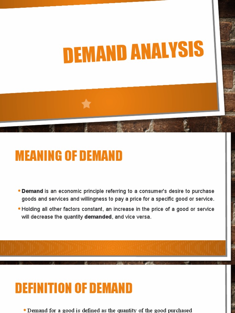 Demand Analysis | PDF | Demand | Demand Curve