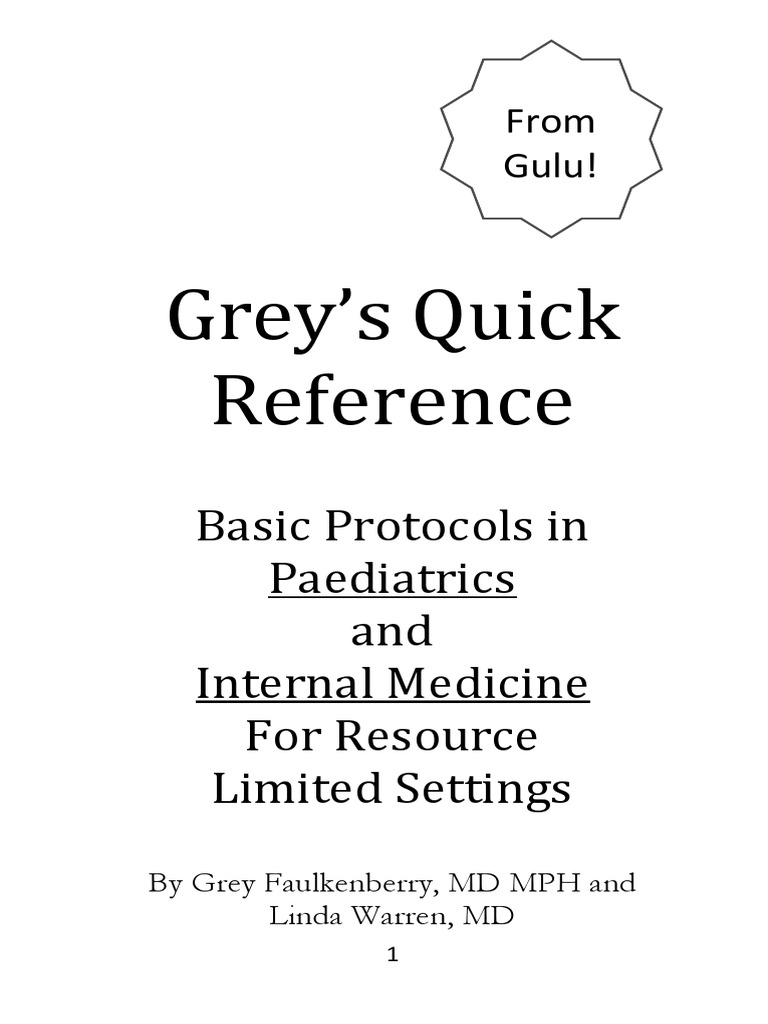 ProtocolBook Paediatrics Resource Limited Settings | PDF ...
