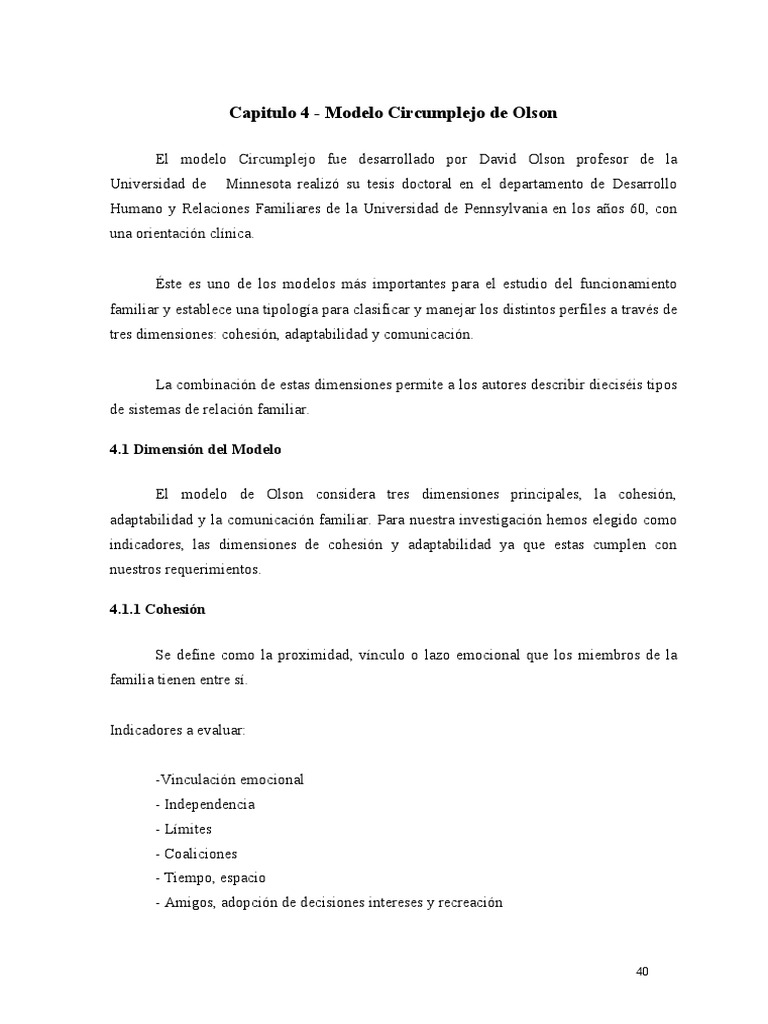 Modelo Olson Pdf Las Emociones Realimentación