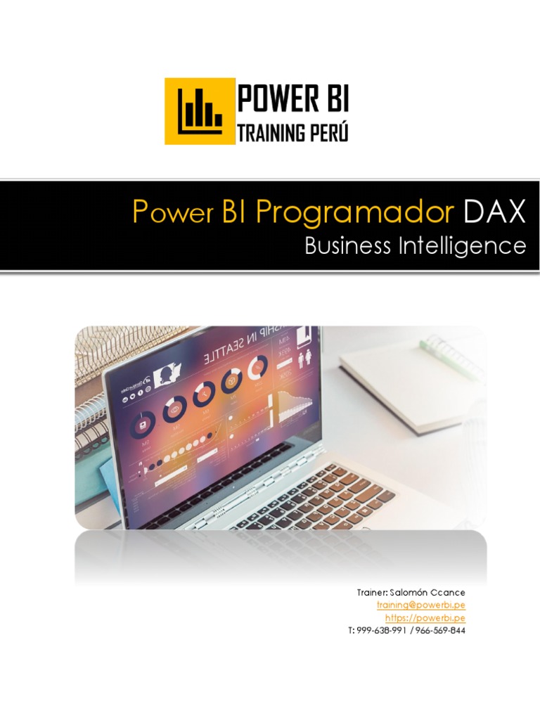 Syllabus Power BI Programador DAX | PDF | Inteligencia de negocios | Json