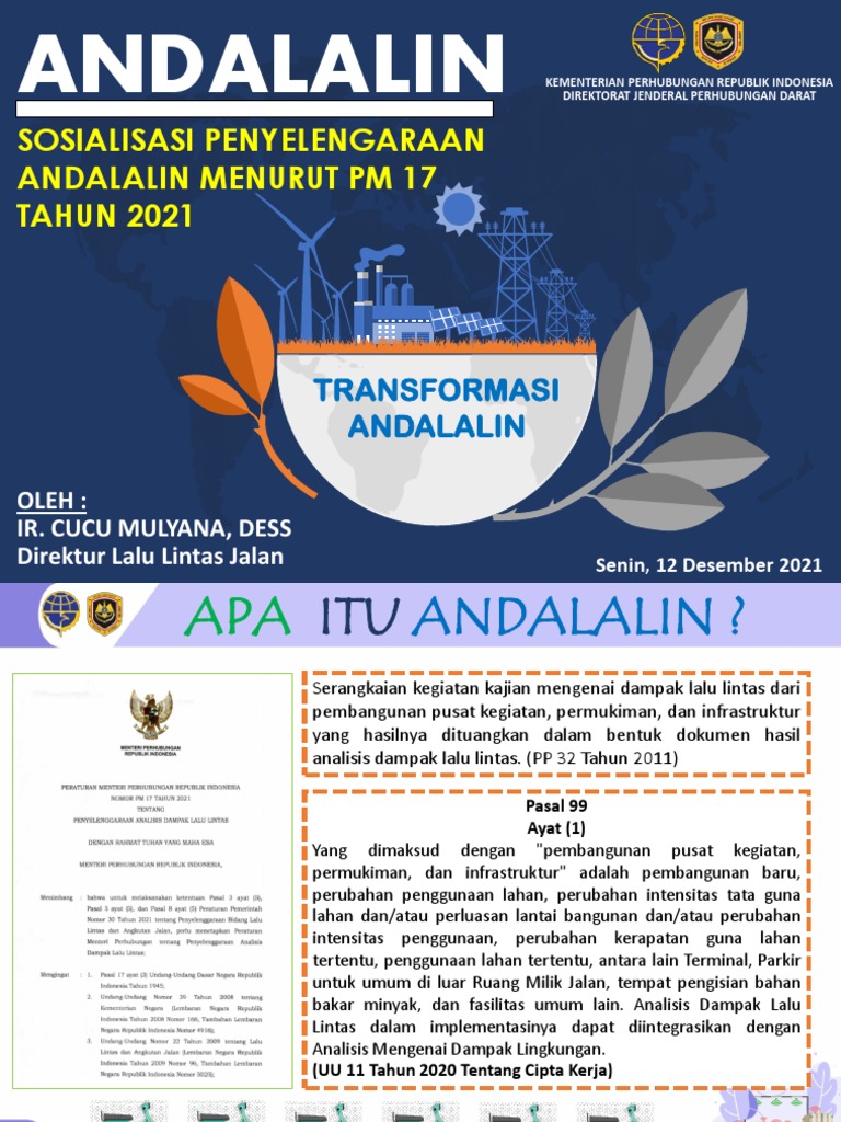 Materi Sosialisasi Andalalin | PDF