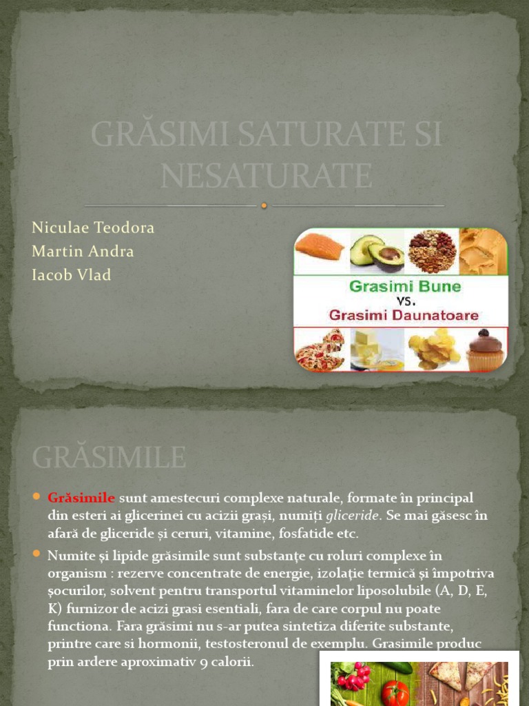 GRASIMI SATURATE SI NESATURATE-chimie | PDF