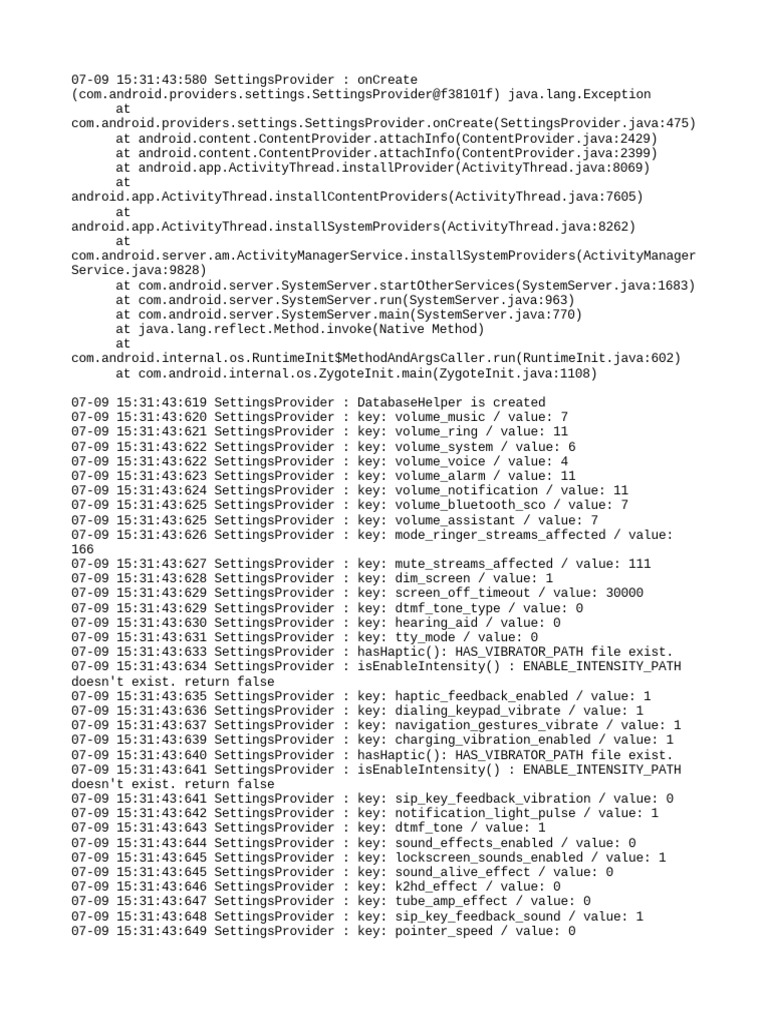 Settingsprovider | PDF | Information Technology Management | Computing Platforms