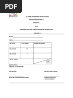ICT Grade 3 Exam | PDF | Input/Output | Computer File