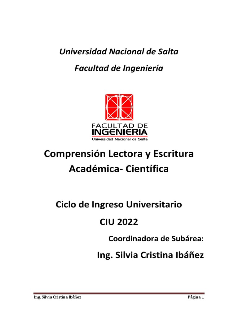 CIU 2022 Comprensión Lectora | PDF | Comprensión lectora | Aprendizaje