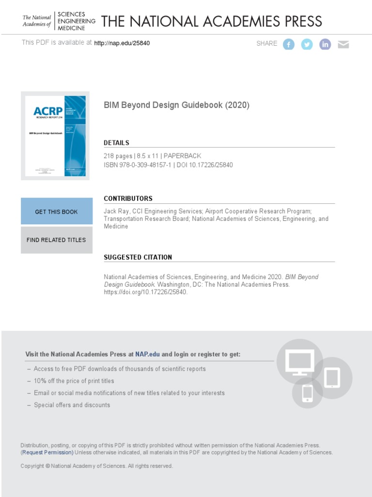 The National Academies Press: BIM Beyond Design Guidebook (2020 ...
