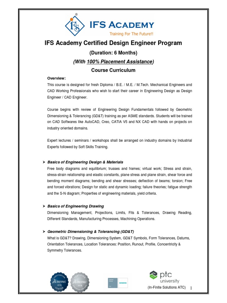 IFS Academy Certified Design Engineer Program: (With 100% Placement ...