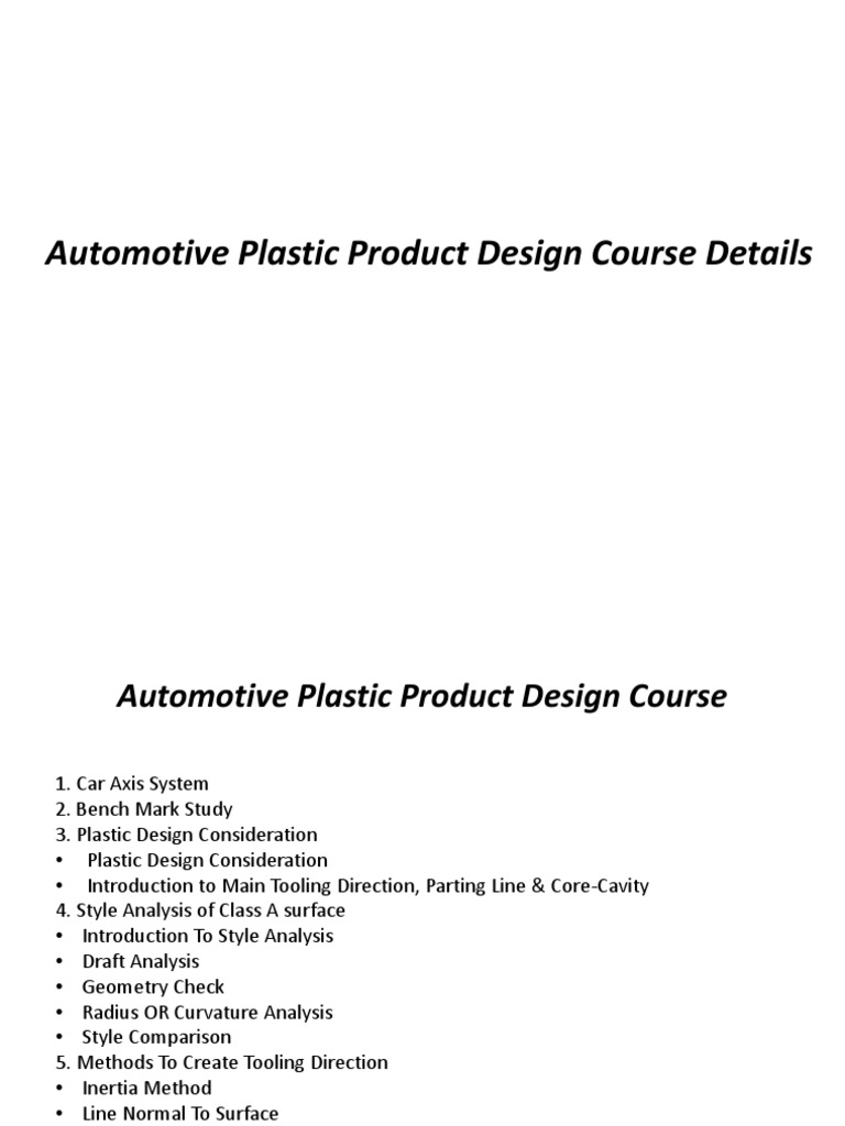 Plastic Product Design Course | PDF | Computer Aided Design