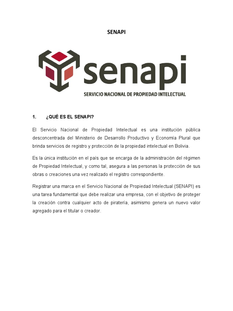 SENAPI | PDF | Patentar | Marca comercial