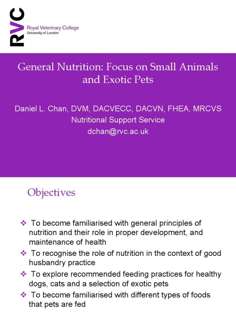 General Nutrition Animal Husbandry Slides | PDF | Nutrients | Nutrition