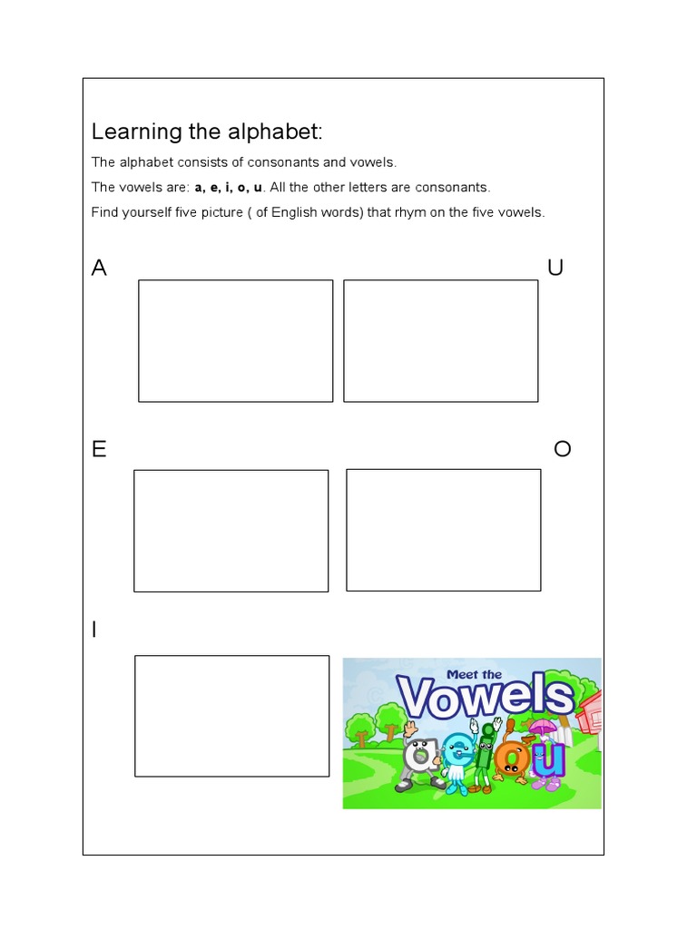 Rhyming Worksheet Vowels | PDF