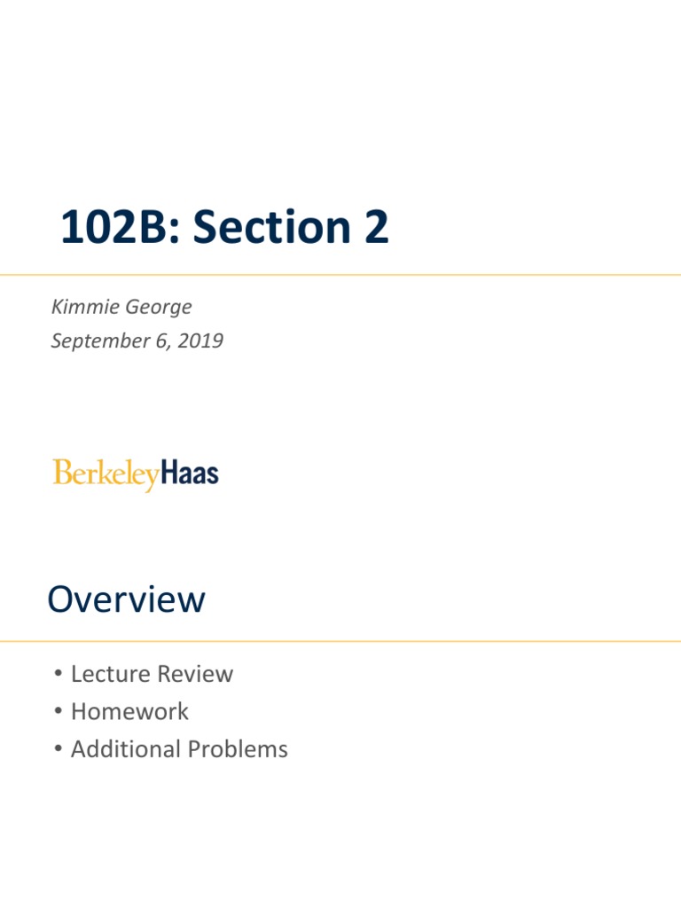 UGBA 102B: Cost Analysis Overview | PDF | Cost | Income Statement